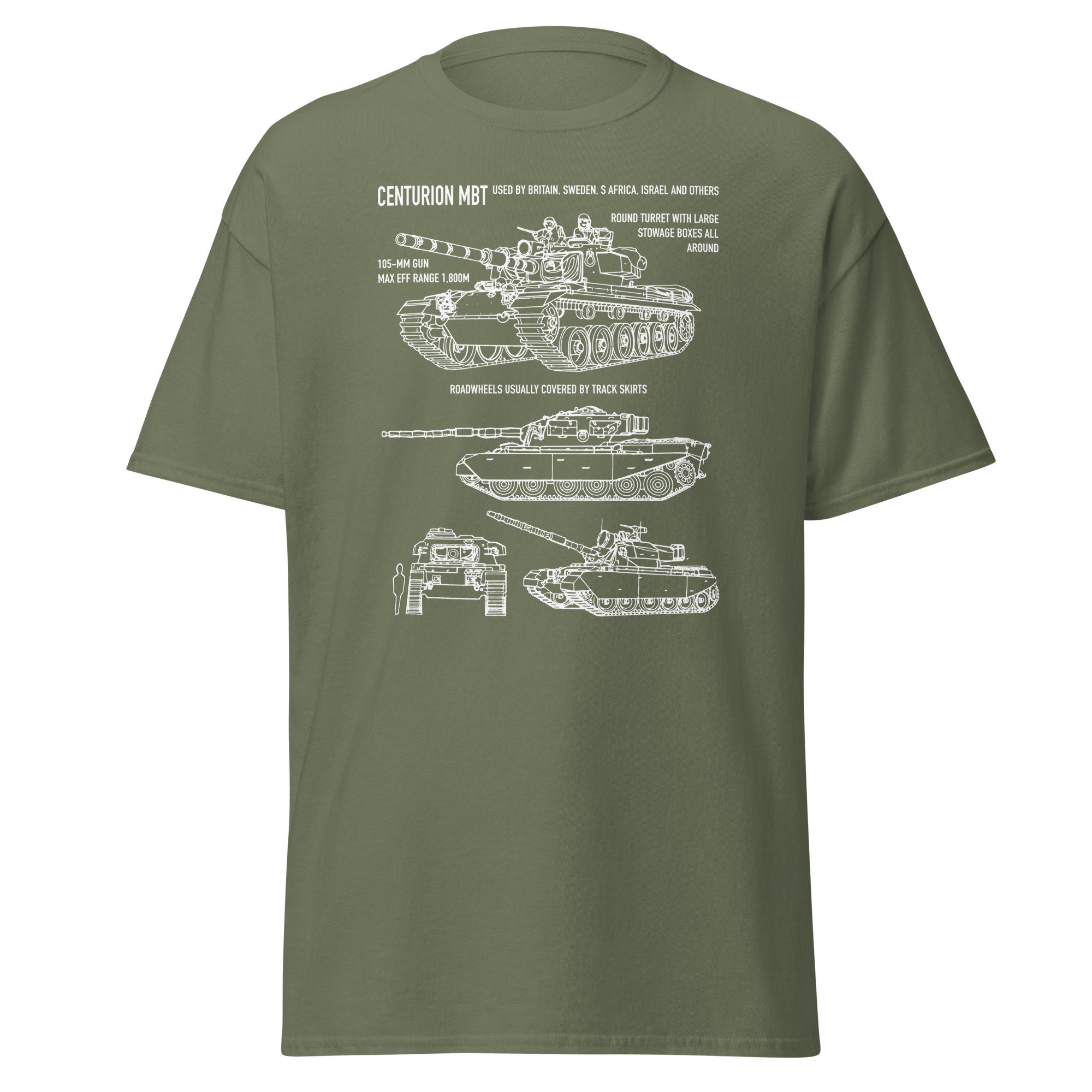 Centurion British Tank Blueprint Recognition Diagram Schematic ...