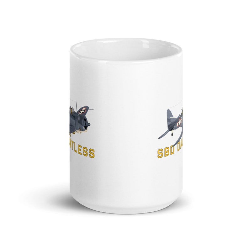 SBD Dauntless WW2 American Dive Bomber Plane White Glossy Mug - Etsy