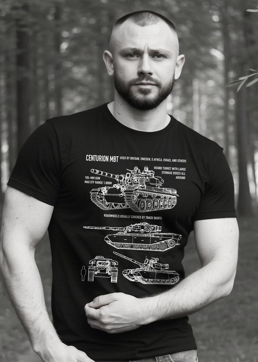 Centurion British Tank Blueprint Recognition Diagram Schematic ...