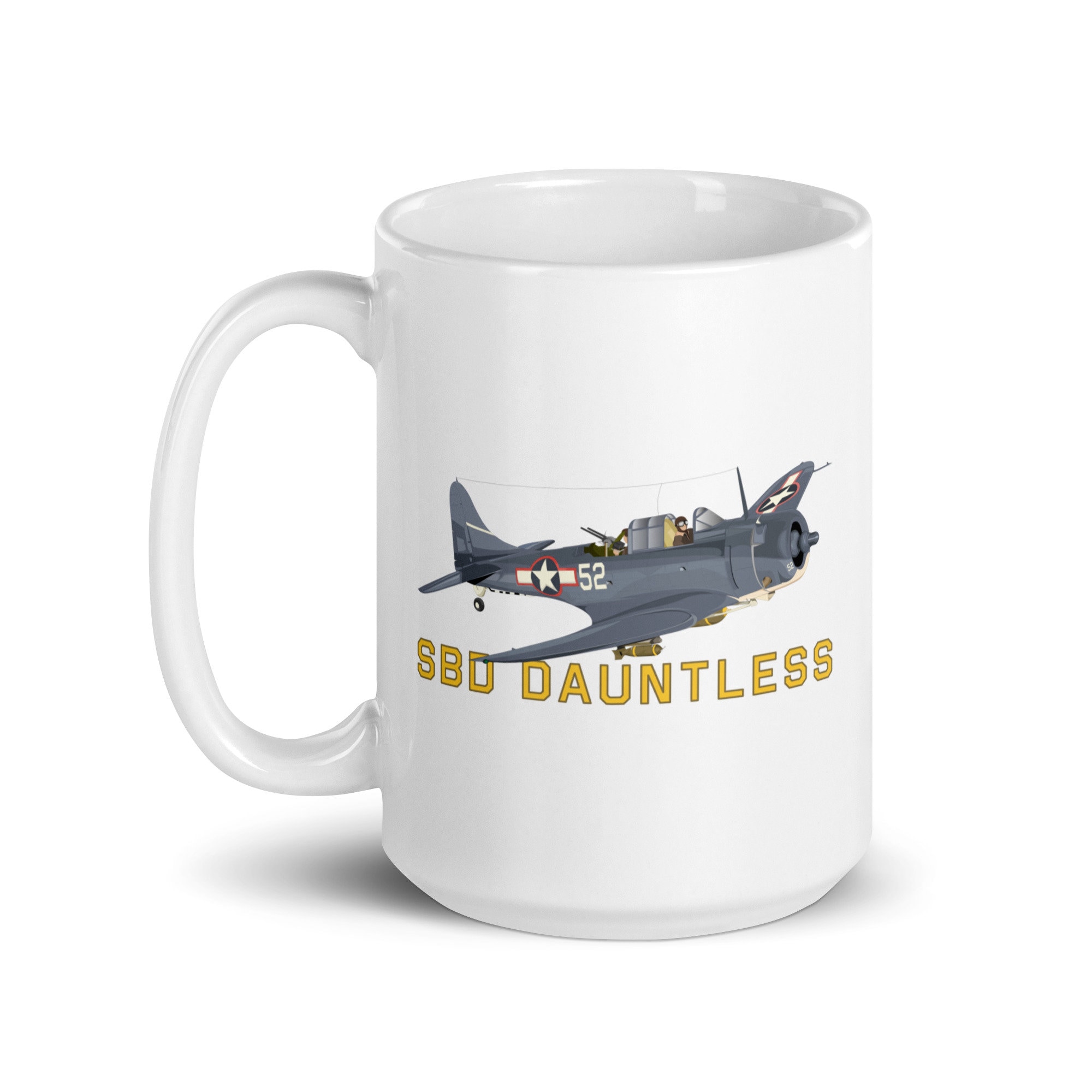 SBD Dauntless WW2 American Dive Bomber Plane White Glossy Mug Gift - Etsy