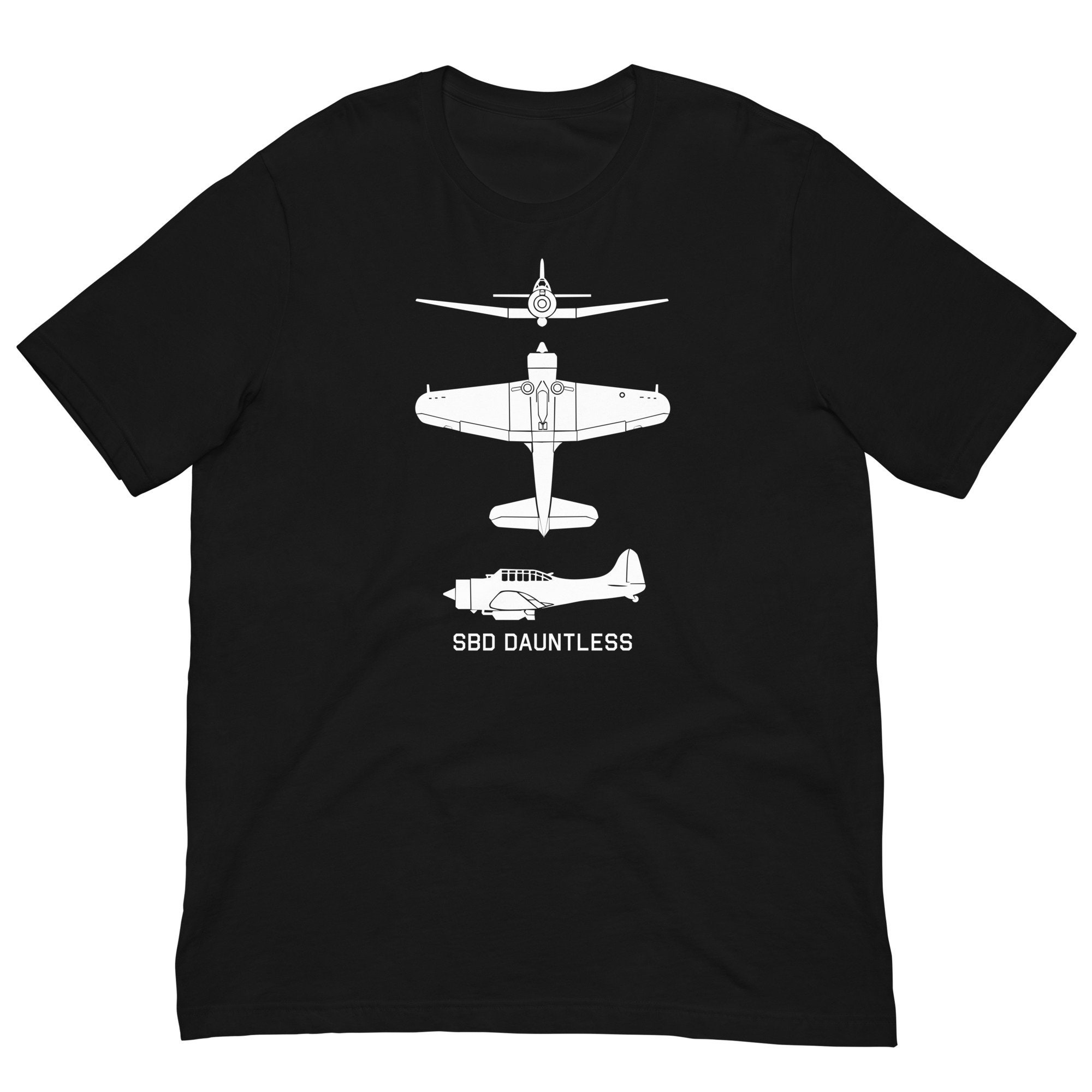 SBD Dauntless American WW2 Dive Bomber Plane Silhouettes T-shirt - Etsy