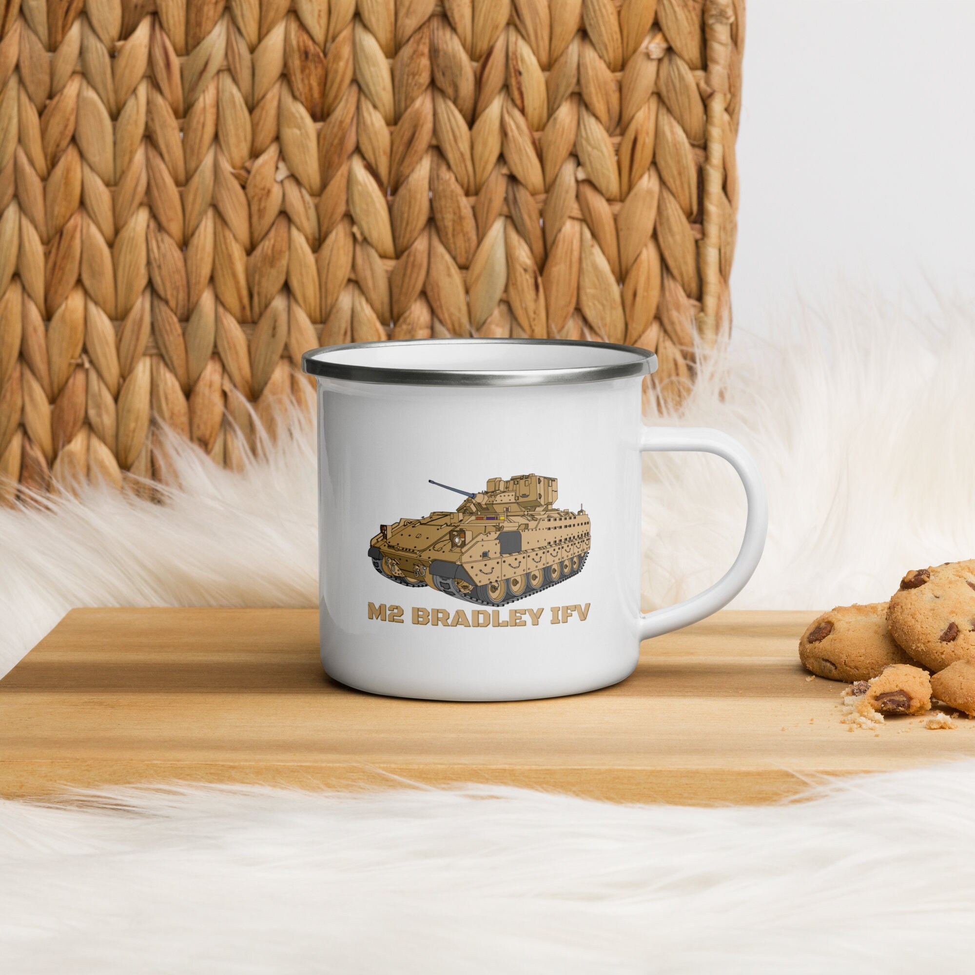 M2 Bradley IFV American Infantry Fighting Vehicle Enamel Metal Mug - Etsy