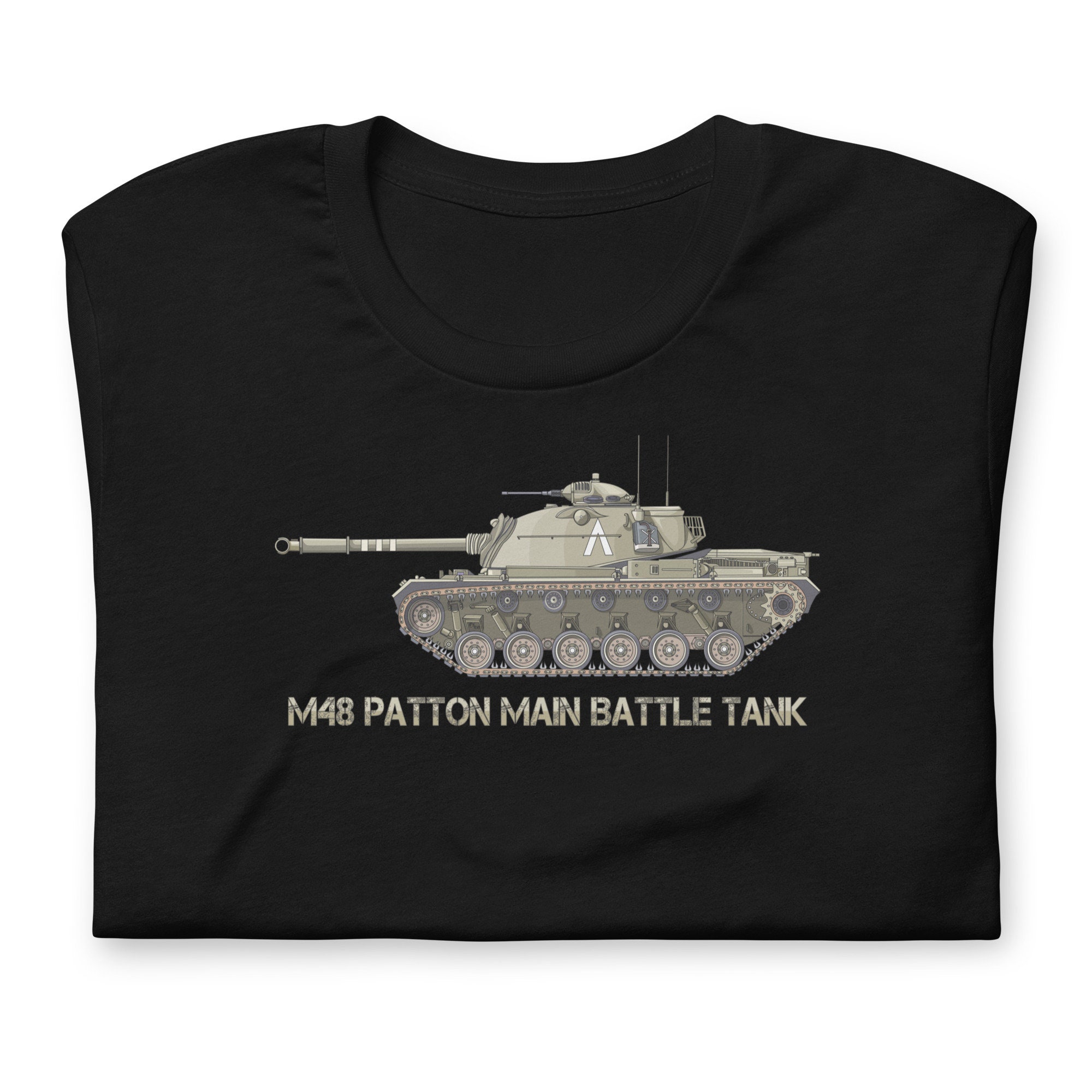 M48 Patton Army Main Battle Tank Illustration T-shirt - Etsy