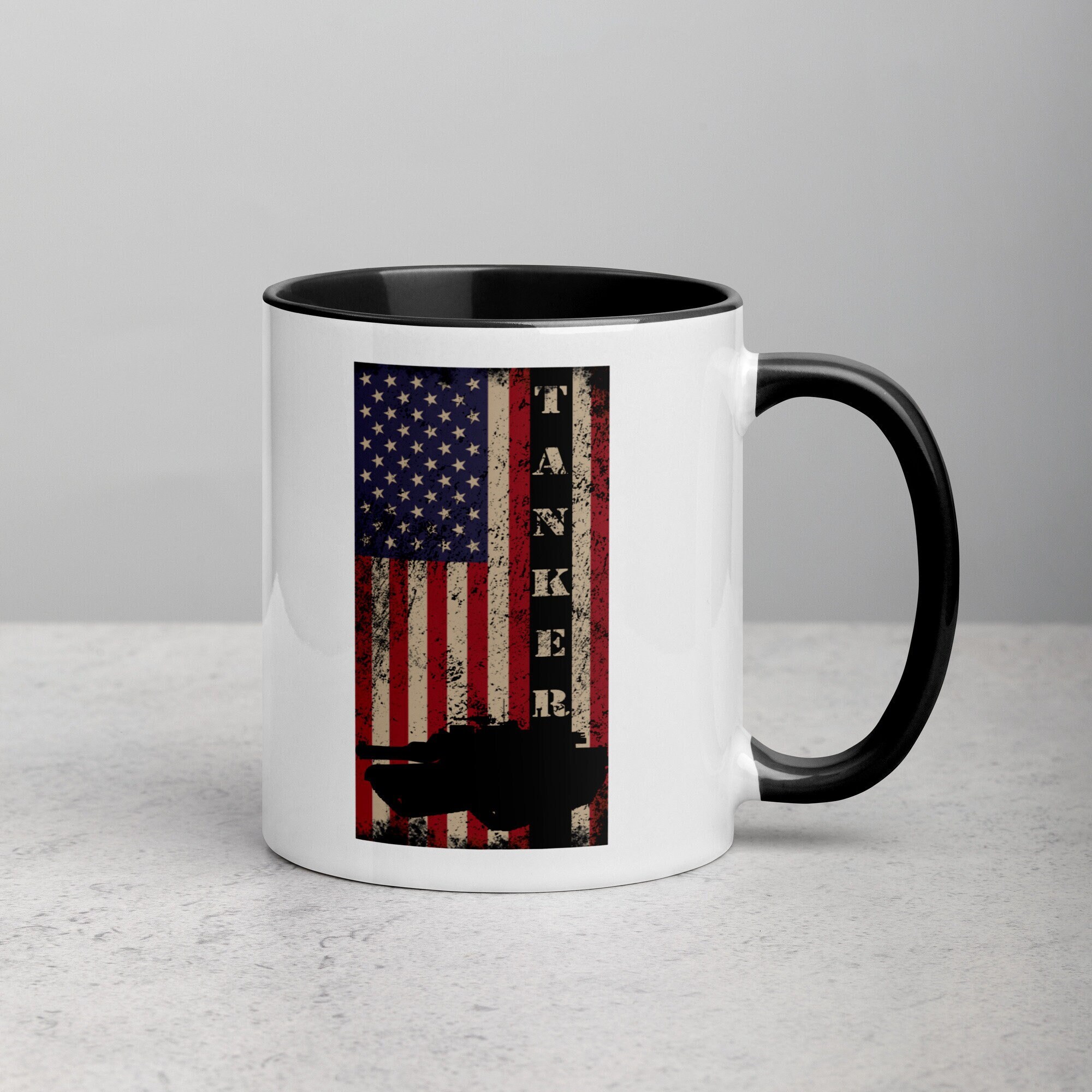 Tanker Abrams Tank American Flag Ceramic Mug Gift - Etsy