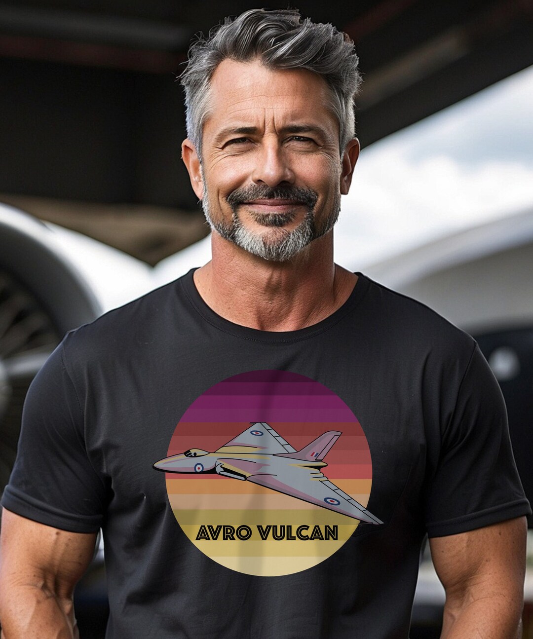 Avro Vulcan British Delta-wing Bomber Retro Sunset Classic Tee - Etsy