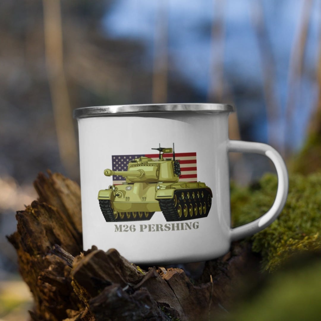 M26 Pershing Tank WW2 Patriotic Camping Mugs USA WWII Tanks American ...