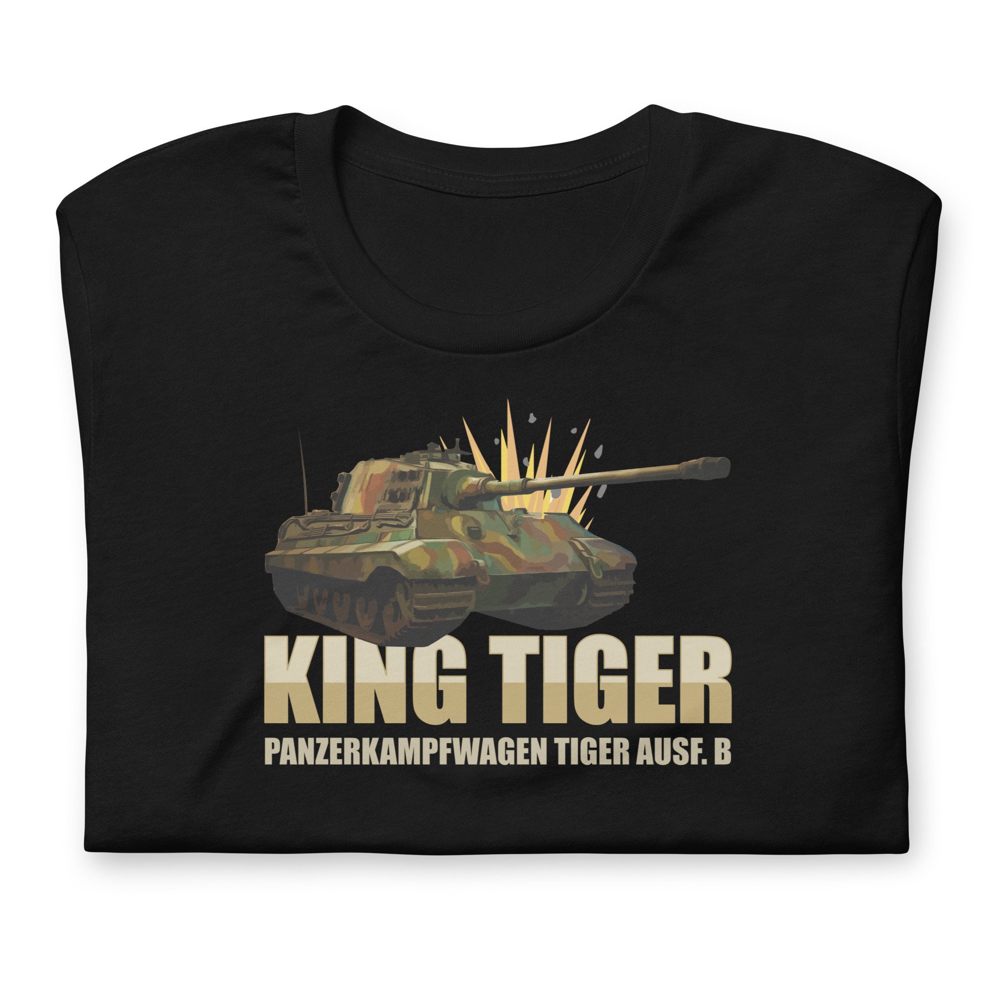 King Tiger II Panzer Tank World War Two German Army Action Scene T ...