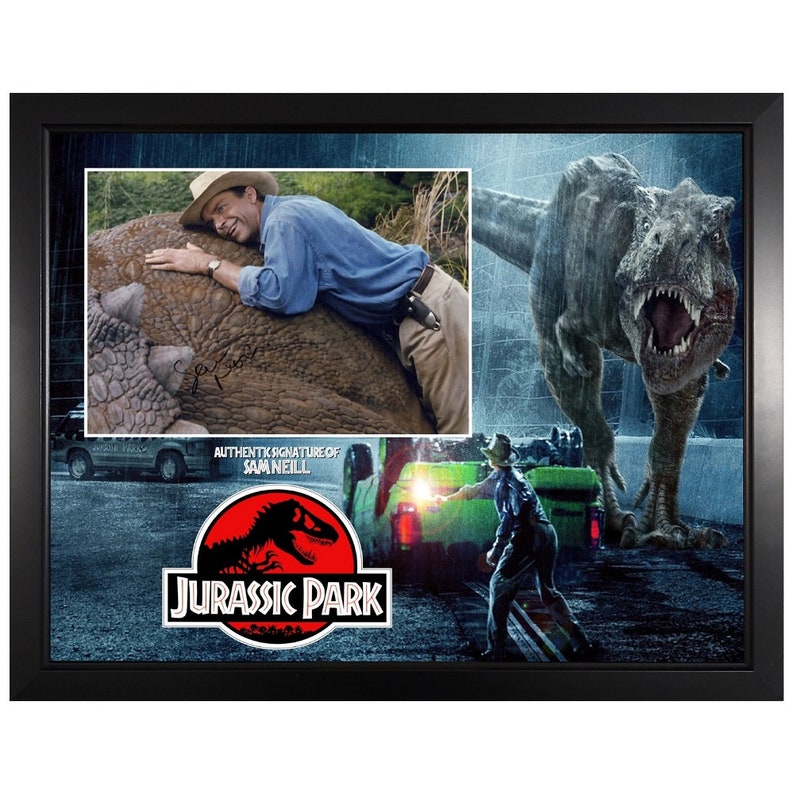 Sam Neill Jurassic Park Actor Custom Framed Signed Autograph - Etsy