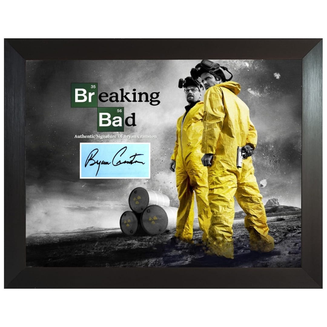 Bryan Cranston Breaking Bad Custom Framed Signed Autograph Card Display ...