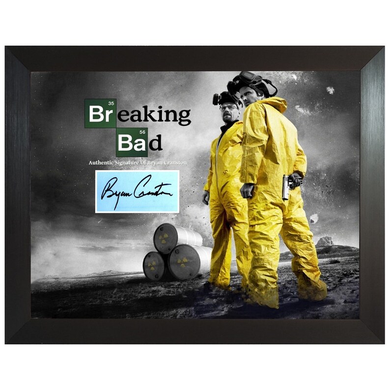 Bryan Cranston Breaking Bad Custom Framed Signed Autograph Card Display ...
