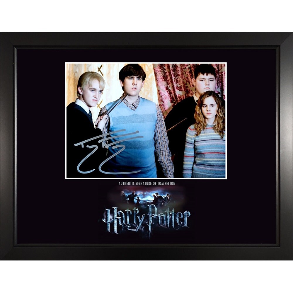 Tom Felton Harry Potter Actor Custom Framed Signed Autograph Photo ...