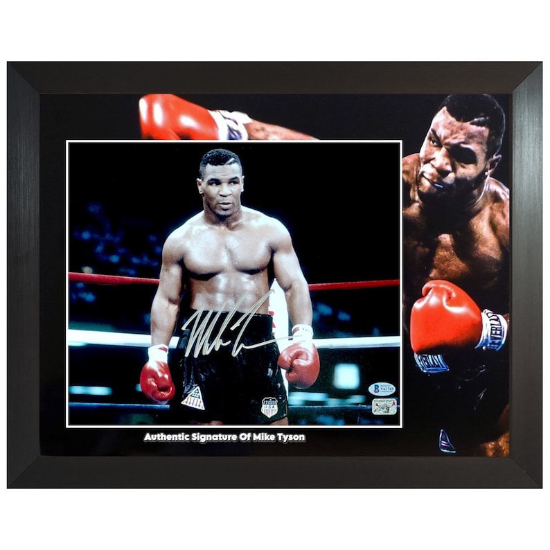 Mike Tyson Boxing Legend Custom Framed Signed Autograph Photo - Etsy