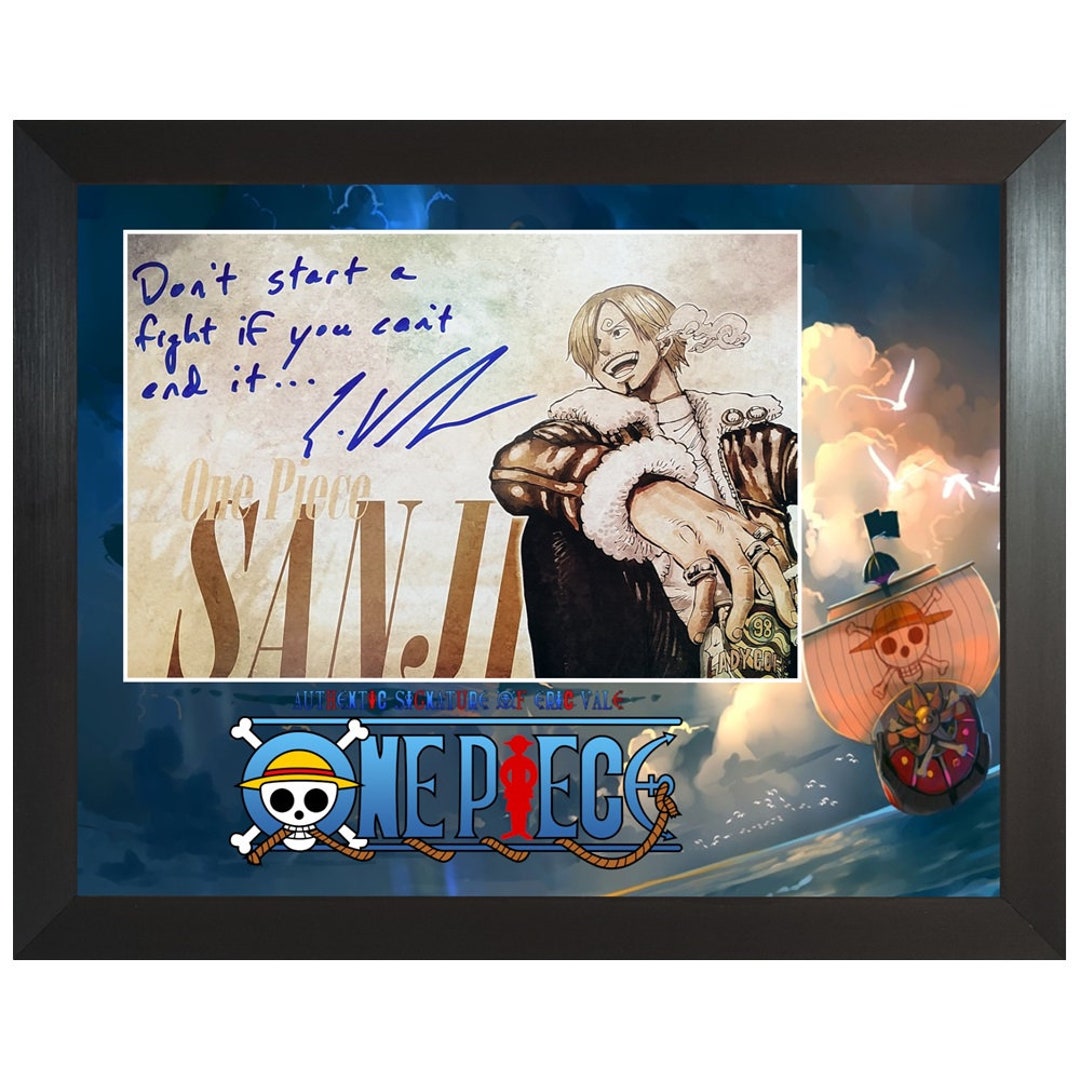Eric Vale Sanji One Piece Actor Custom Framed Signed Autograph Photo Display JSA - Etsy