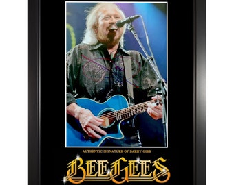 BARRY GIBB SIGNED Photo Bee Gees W/coa - Etsy