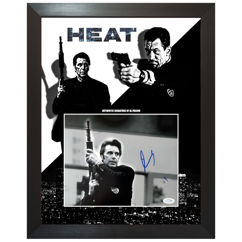 Al Pacino Heat Actor Custom Framed Signed Autograph Photo Display ACOA ...
