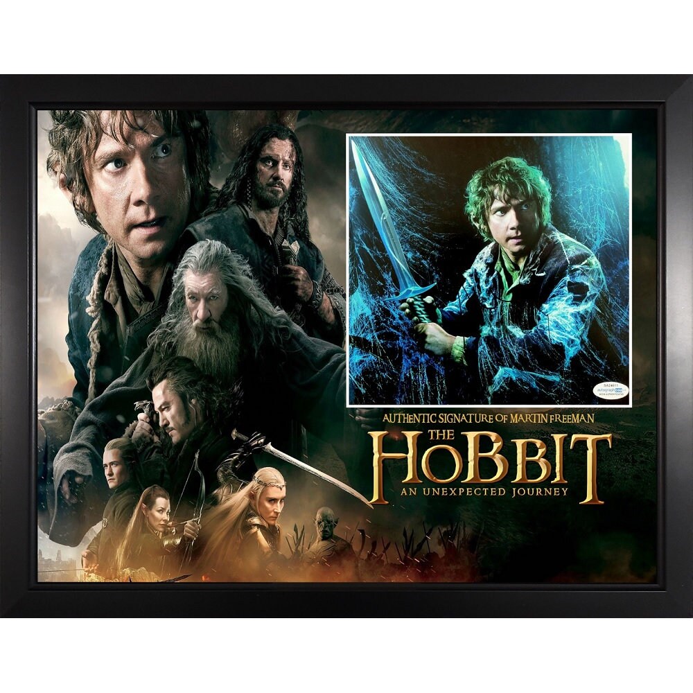 Martin Freeman the Hobbit Actor Custom Framed Signed Autograph Photo ...
