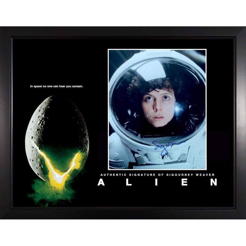 Sigourney Weaver Alien Movie Actress Custom Framed Signed Autograph ...