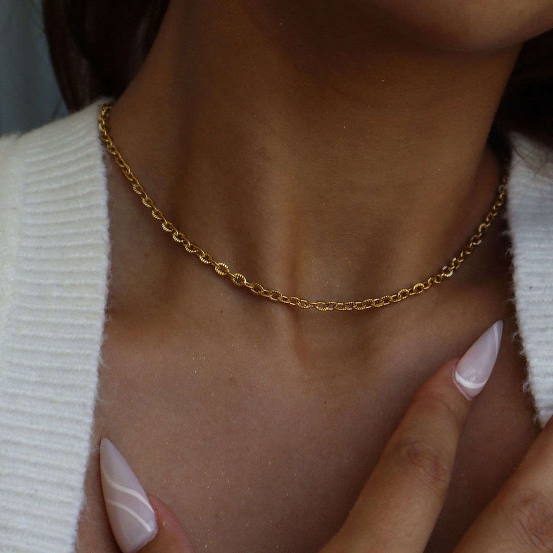 Adjustable Chain Necklace, Layering Necklace, Chain Jewelry, Adjustable ...