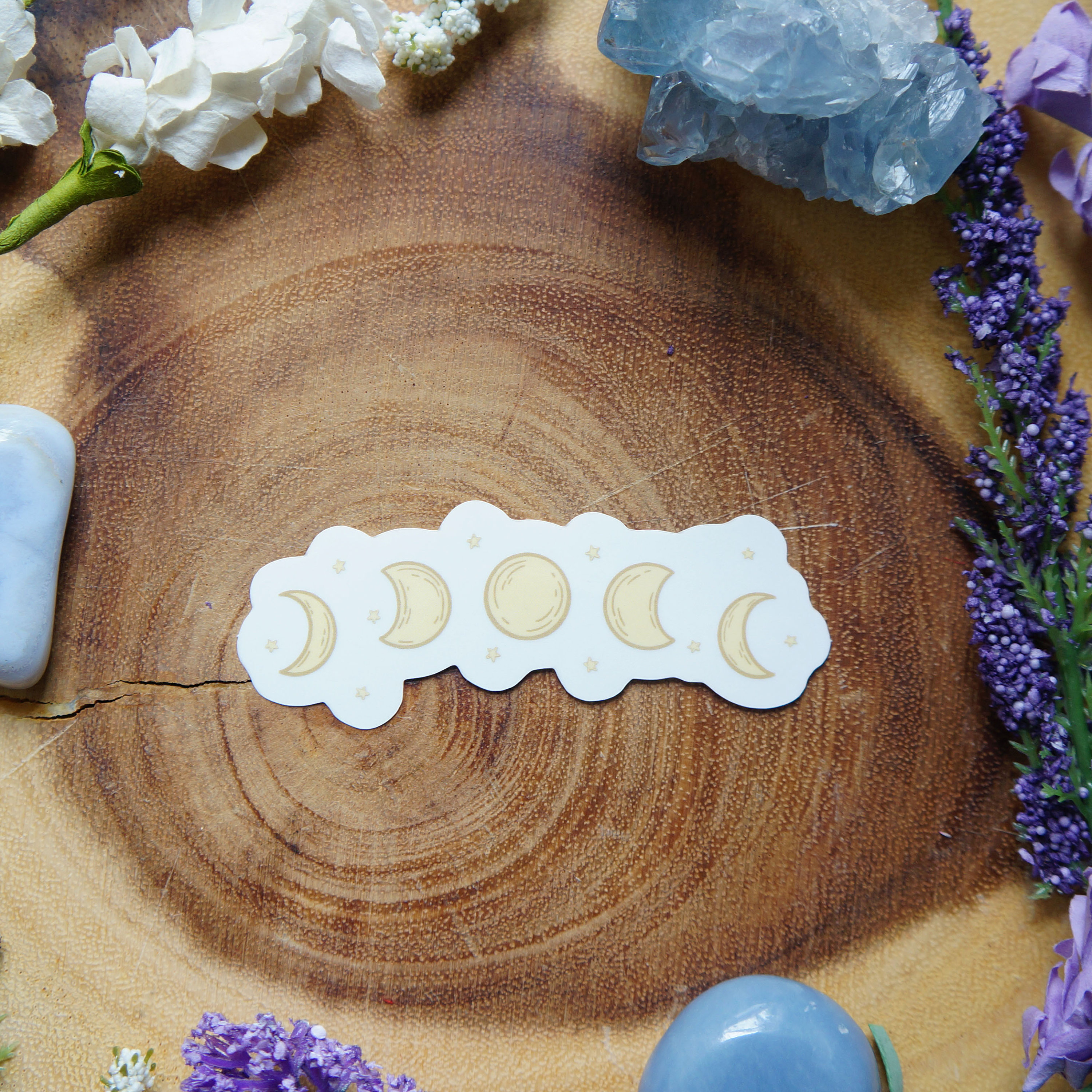 Moon Phase Sticker Waterproof Laptop Decal Clear Vinyl Sticker - Etsy