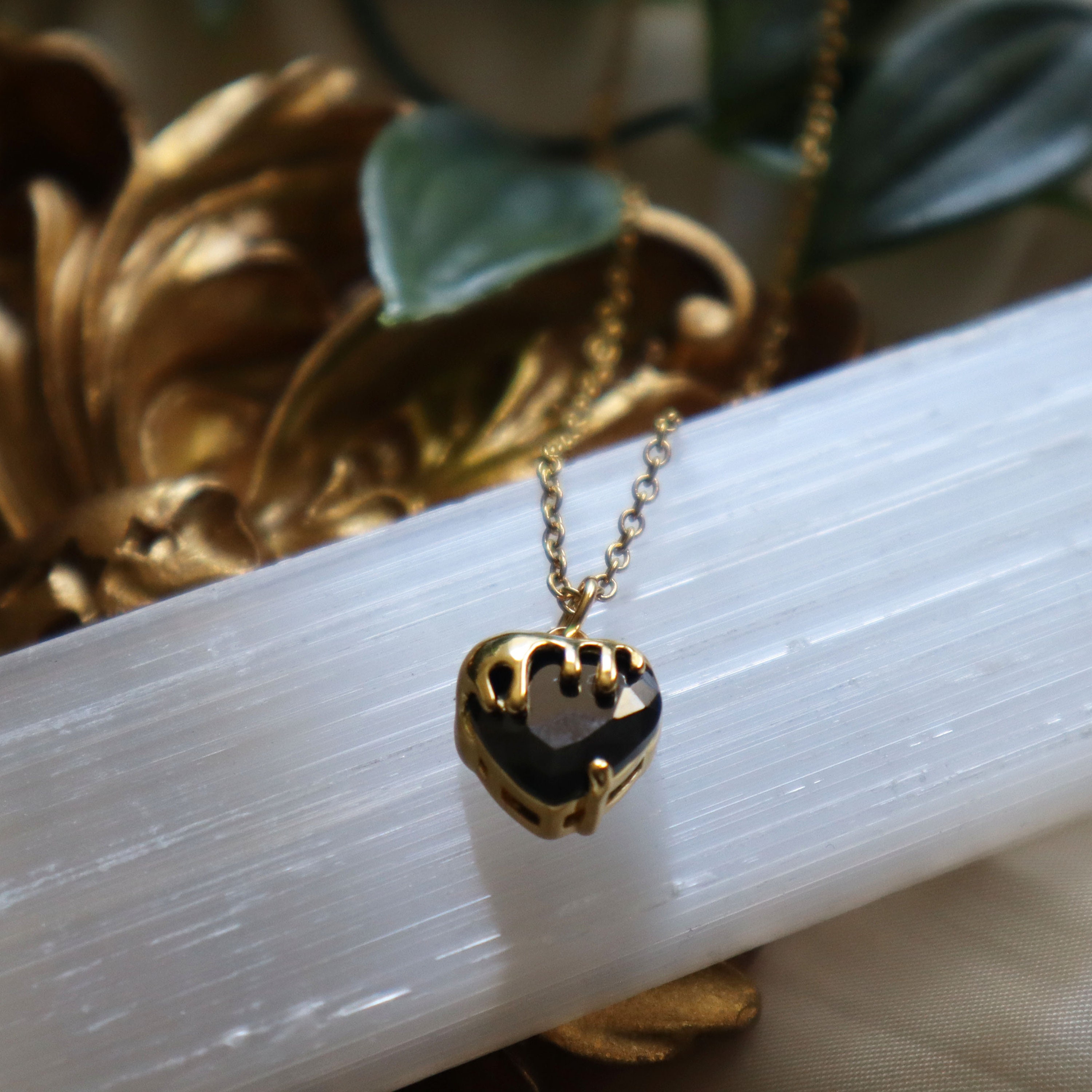 Midas Melting Heart Necklace – 14K Gold Pendant, Dripping Gold Jewelry ...
