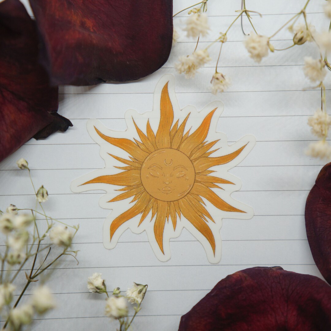 Sun Sticker, Vinyl Sticker Decal, Magic Sticker, Waterproof Sticker ...