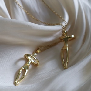 Soulmate Necklace, Couple Hugging Necklace, Gift for Lover, Valentine's ...