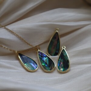 Abalone Necklace, Flashy Necklace, Gift for Her, Natural Shell Necklace ...