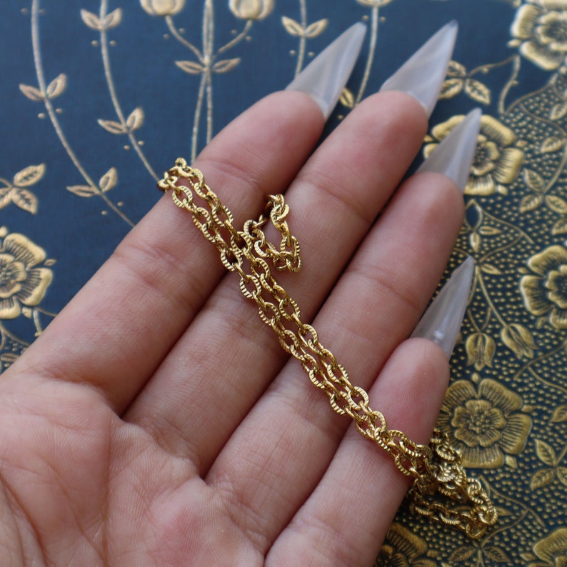 Adjustable Gold Cable Chain Necklace – Layering Choker Jewelry - Etsy