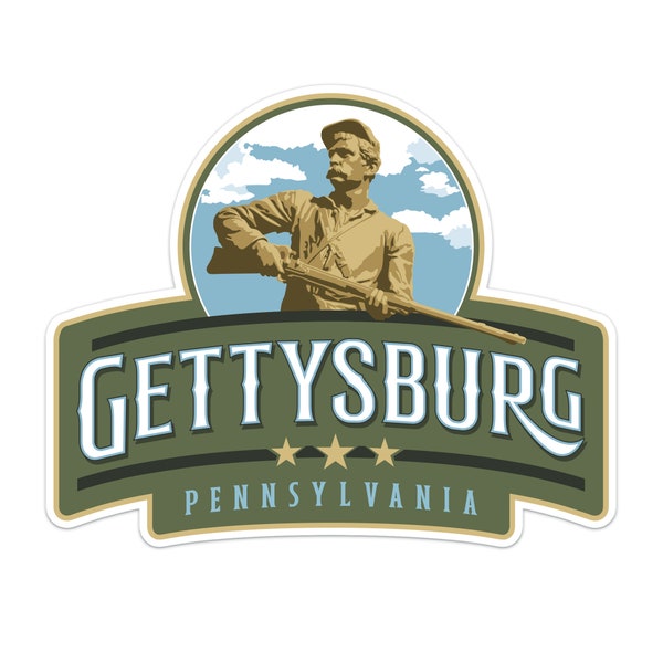 Gettysburg Sticker - Etsy