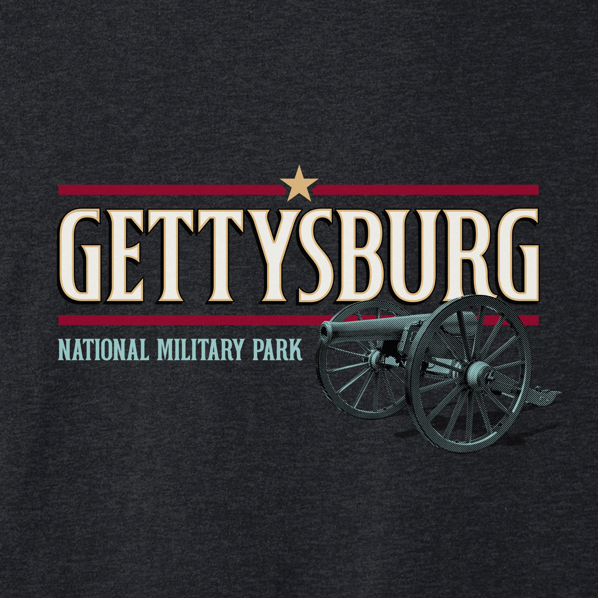 Gettysburg Battlefield Cannon T-shirt - Etsy