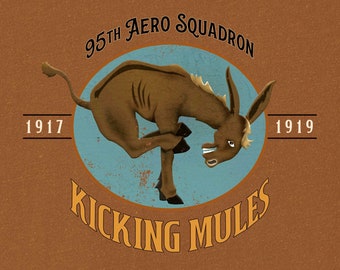 Army Kicking Mule - Etsy