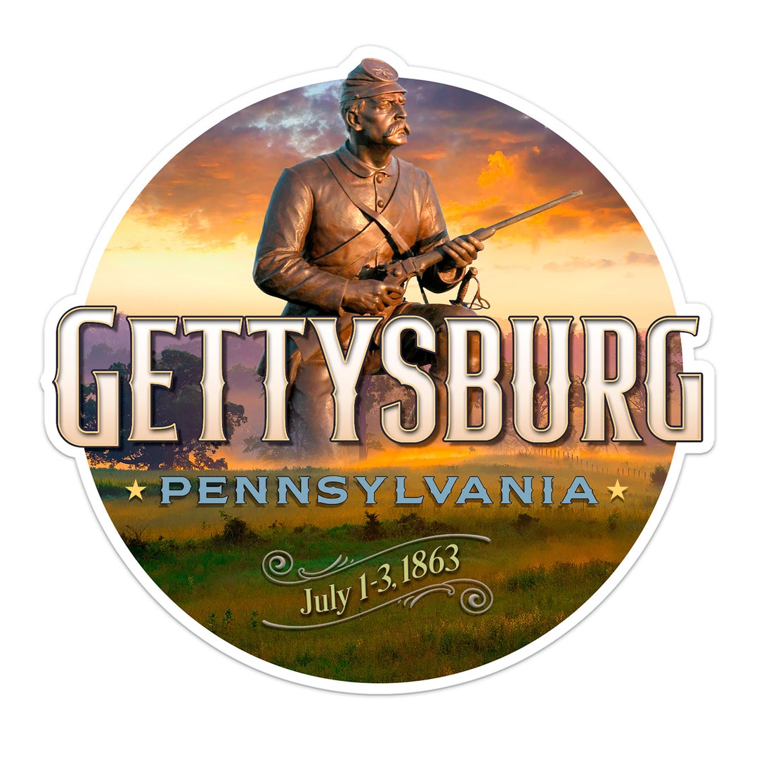 Gettysburg Sticker - Etsy
