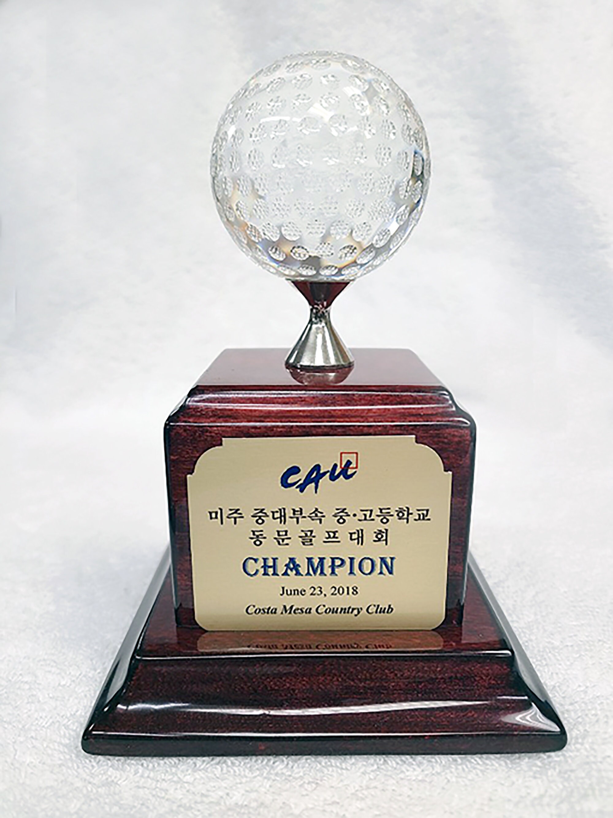 Personalized Crystal Golf Free Engraved / Sublimated Trophy With ...
