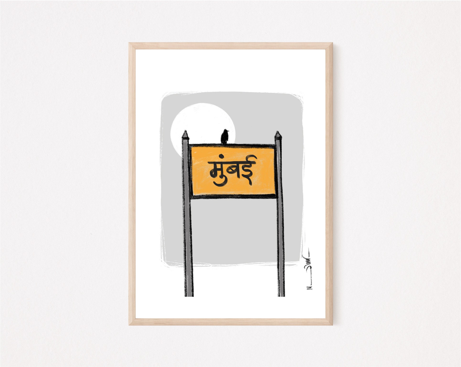 Mumbai Wall Art, Desi Wall Art, Modern Indian Wall Art, Best Bus Mumbai ...