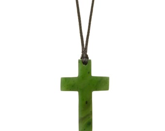 Jade Cross Necklace | Etsy