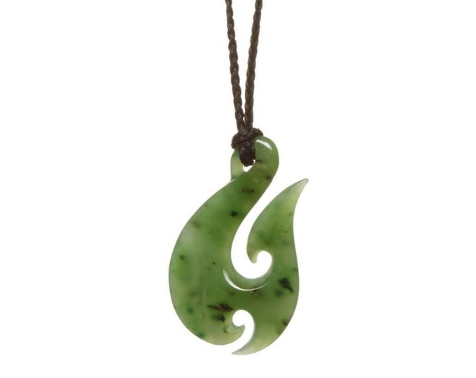 Jade Double Koru Hei Matau Necklace Canadian Nephrite Jade - Etsy