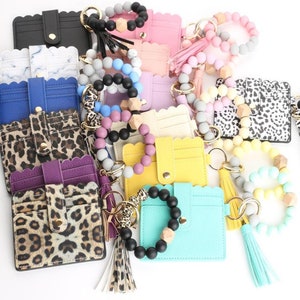 Wristlet Wallet Bracelet Keychain/bangle Wallet Keychain/id Wristlet ...