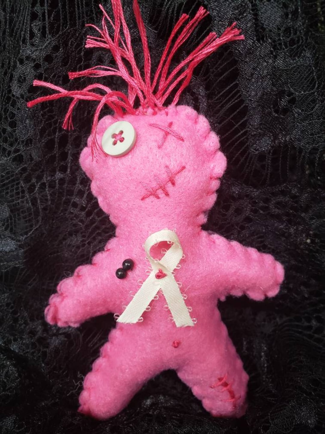 Breast Cancer Awareness Poppet Doll | Pink Ribbon | Strength Fighter ...