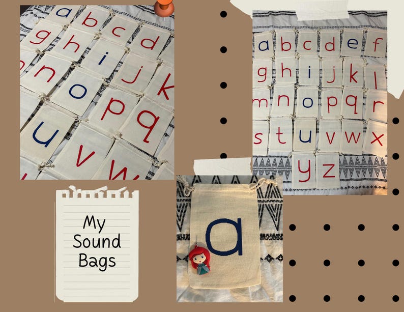 Montessori Sound Bags- Language Object Bags-homeschool - Etsy