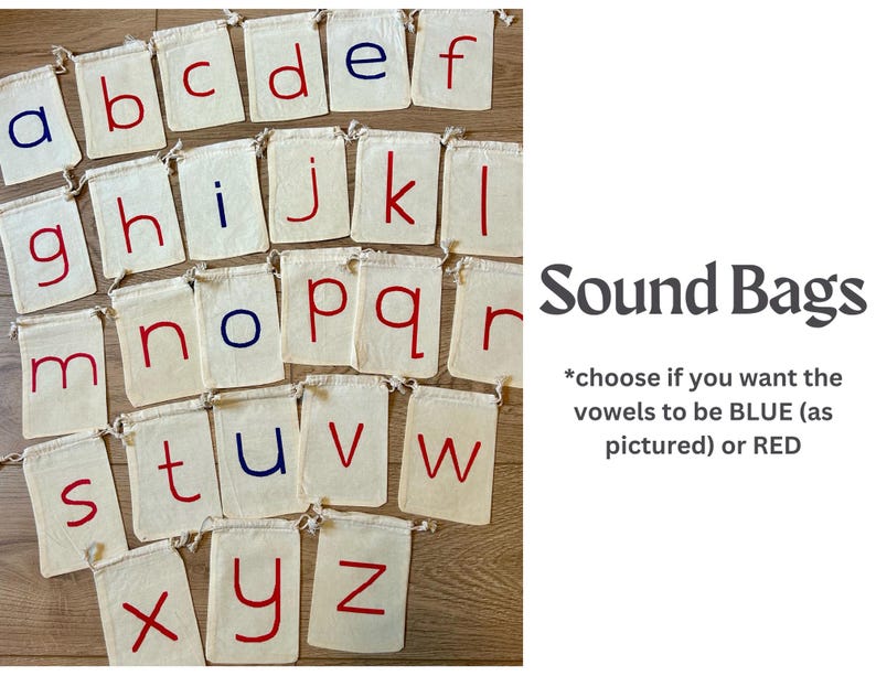 Montessori Sound Bags- Language Object Bags-homeschool - Etsy