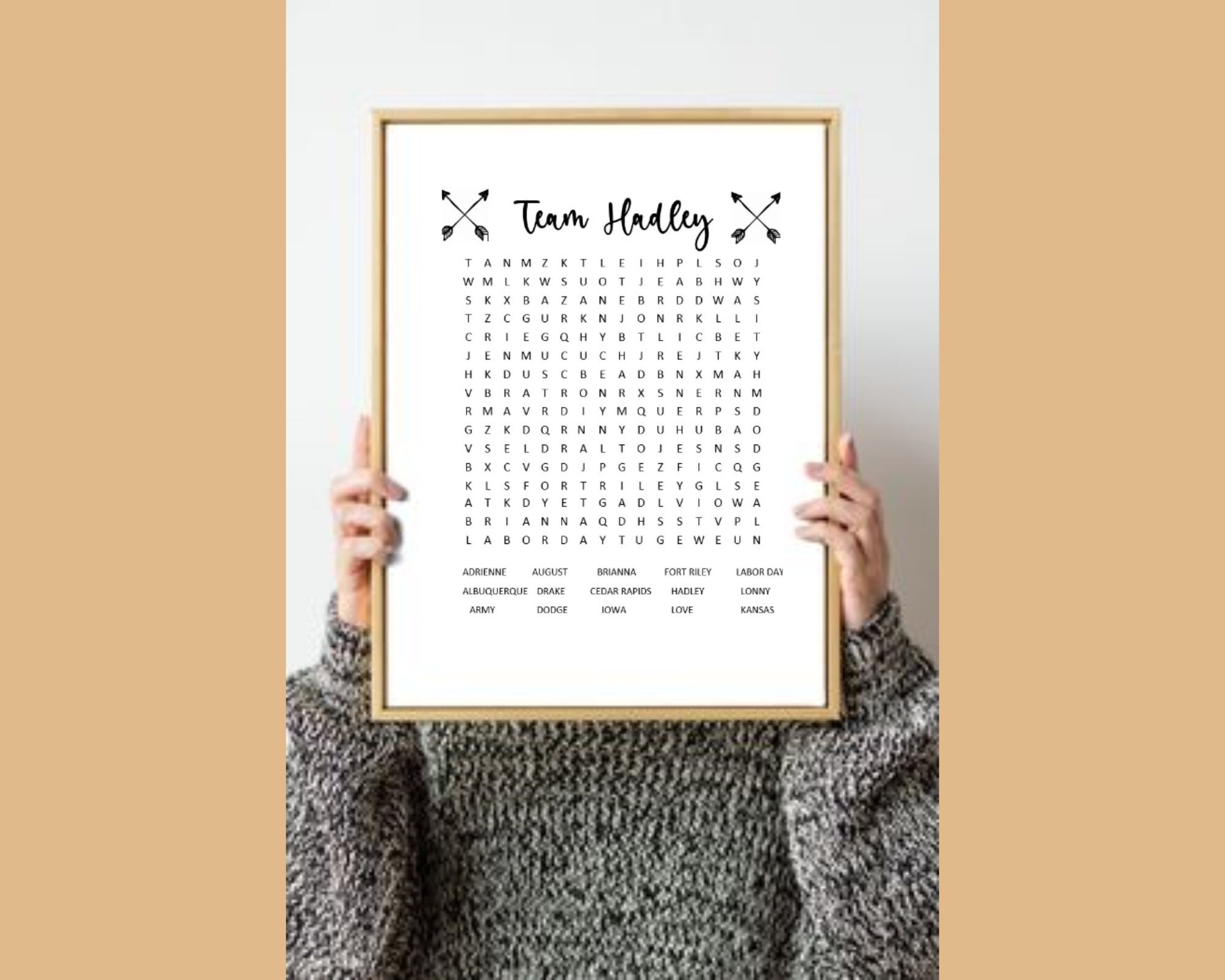 Personalized Word Search - Etsy
