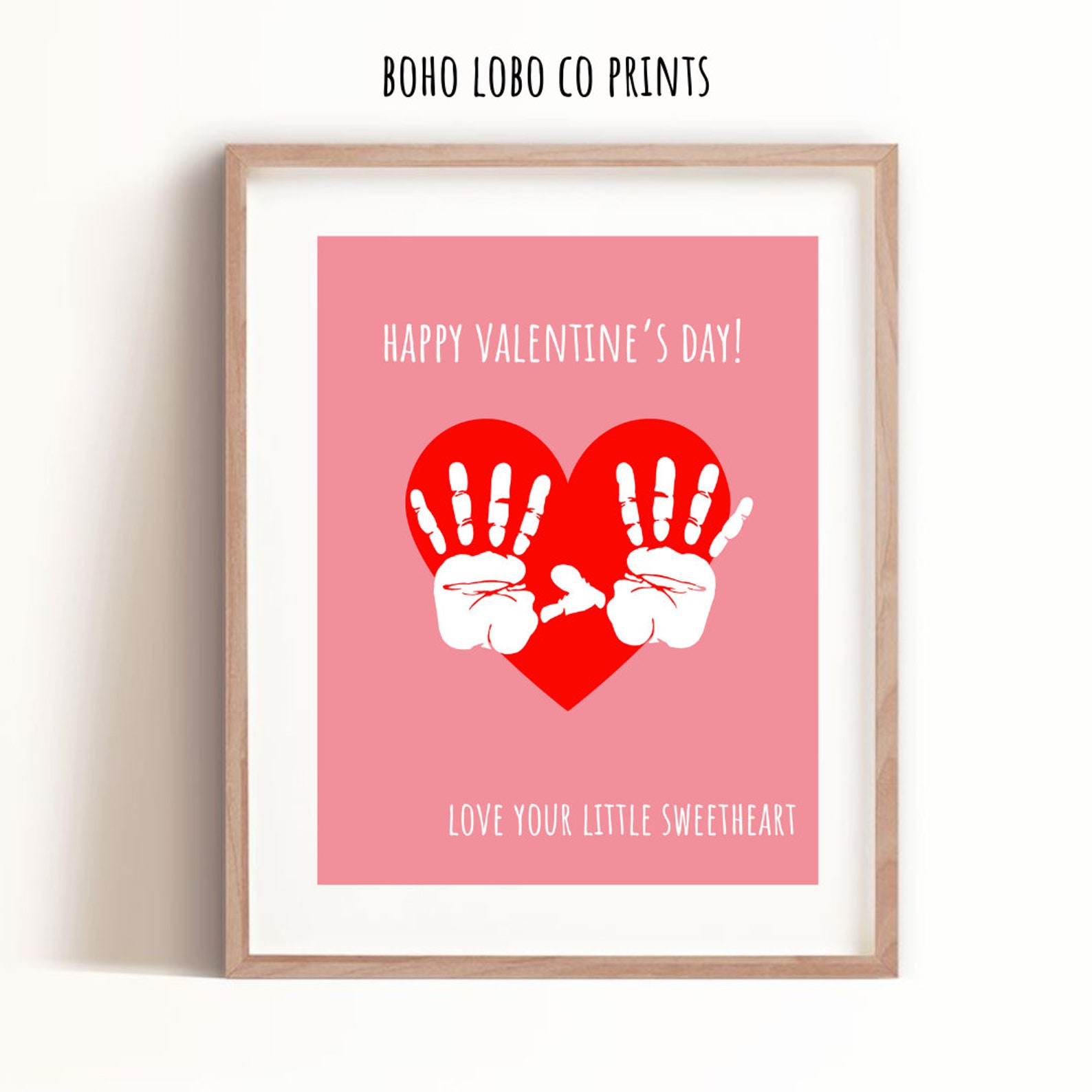 Valentine's Day Handprint Art Activity for All Ages Bundle - Etsy