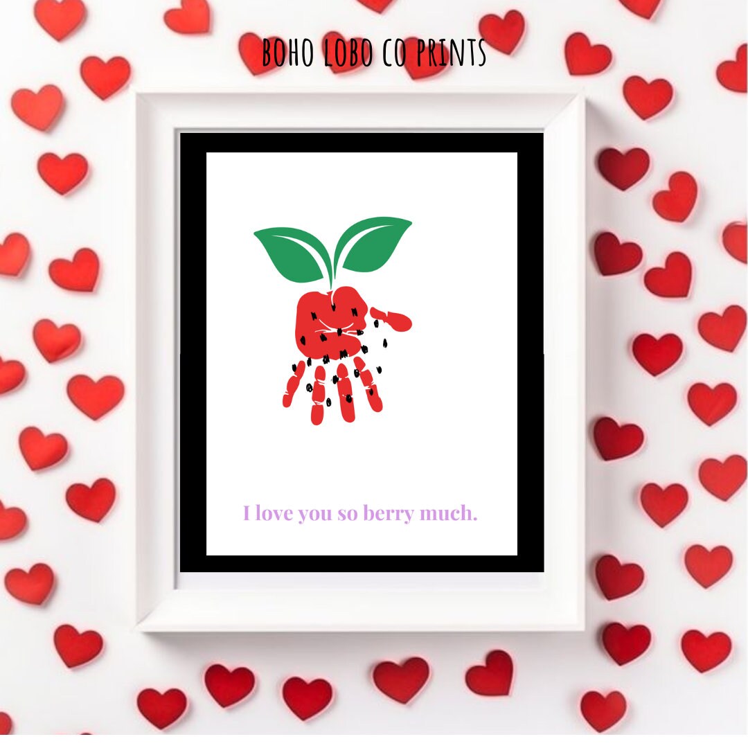 Valentine's Day Handprint Art Activity for All Ages Bundle - Etsy
