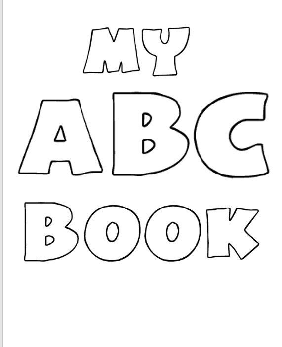 ABC Coloring Pages DIY Alphabet Kid Fun Baby Shower DIY | Etsy