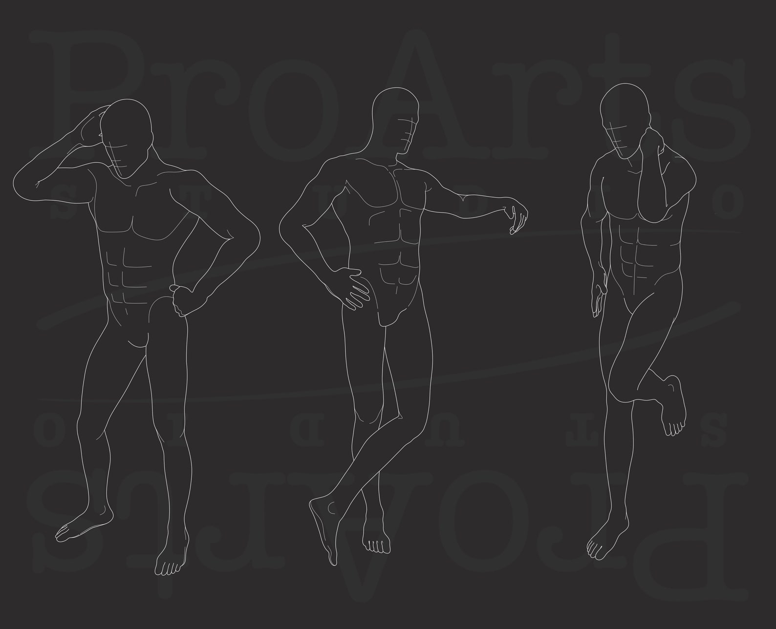 Procreate Figure Guide Stamps | Model Form Stamps Set | Human Form ...