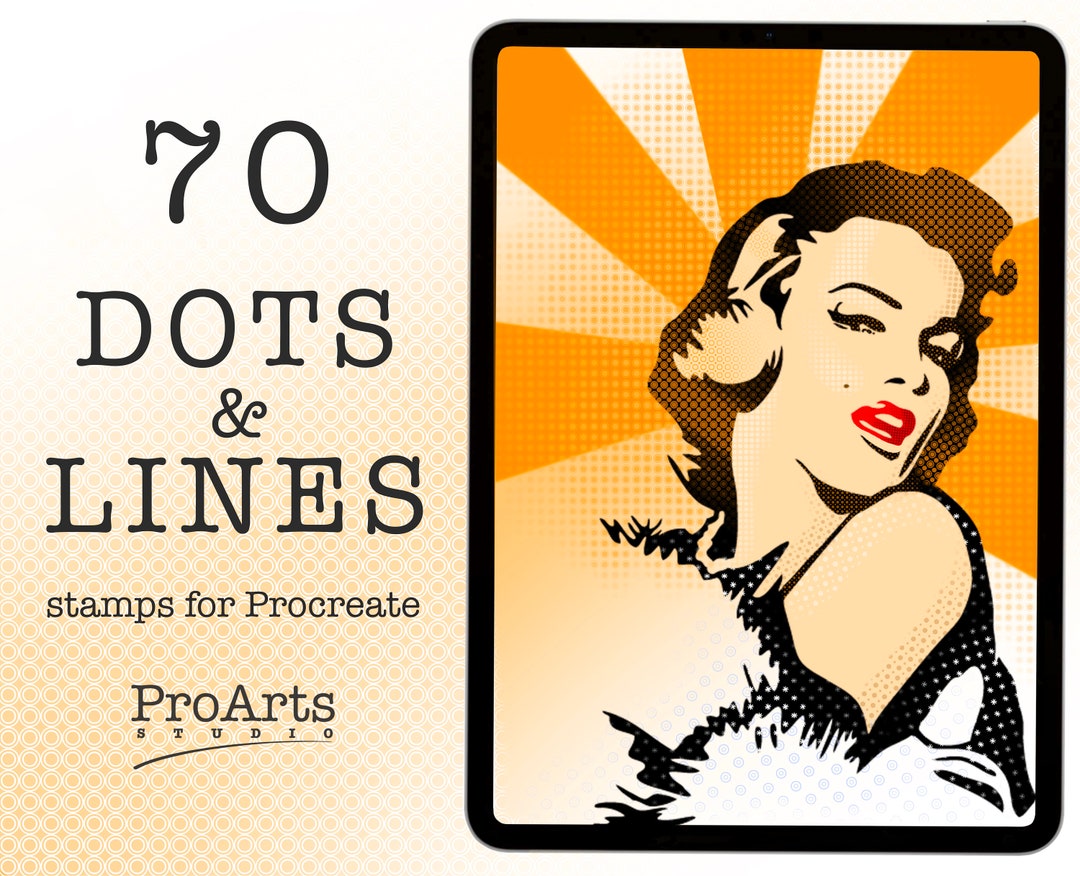 Procreate Brushes - Dots and Lines Pattern Dotting Shading Texture ...