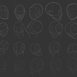 Procreate Portrait Guide Stamps | Procreate Portrait Brushes ...