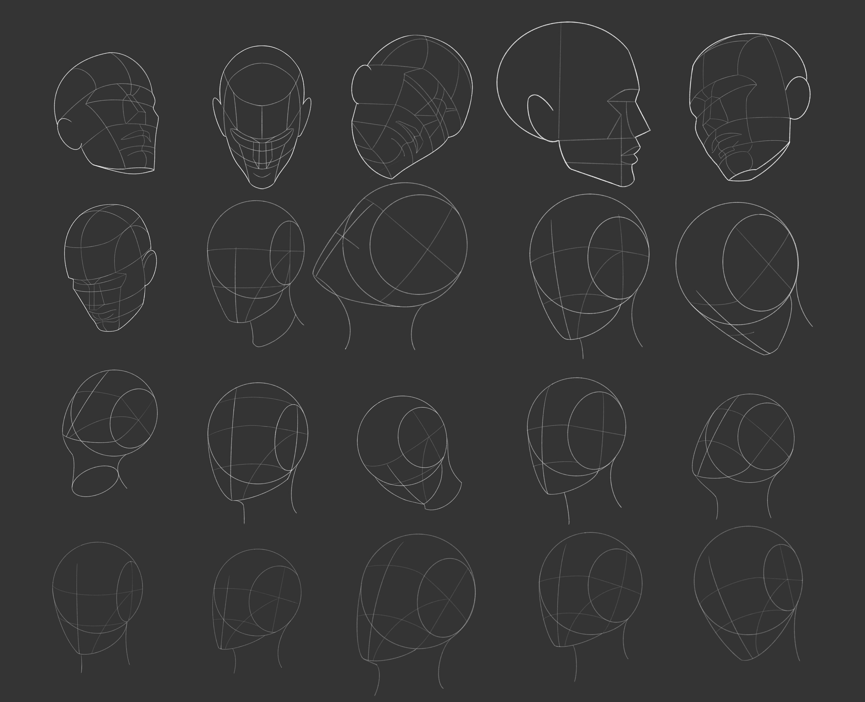 Procreate Portrait Guide Stamps Procreate Portrait Brushes Procreate ...