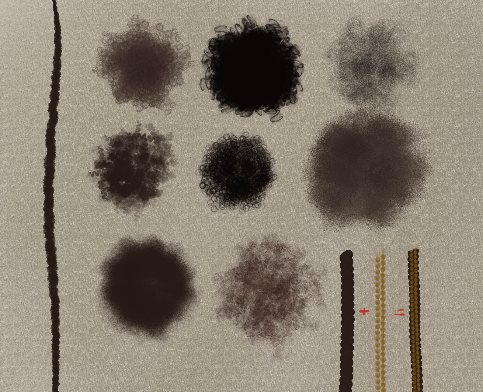 Procreate Braids, Twists, Locs Brushes, Realistic Braid Brush ...