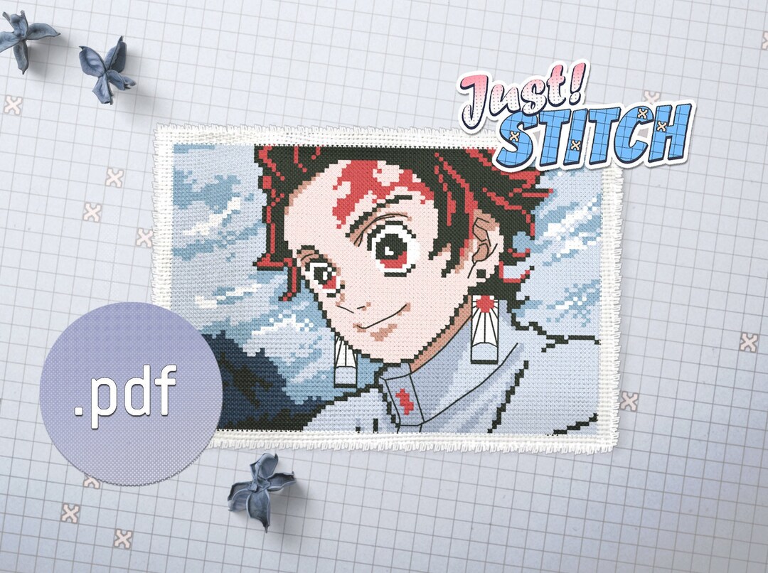 Anime Cross Stitch Embroidery Pattern Pdf - Etsy